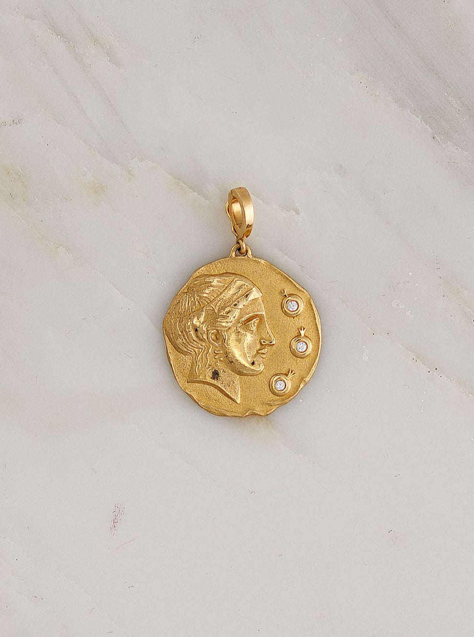 Hera Goddess of Women Large Diamond Coin Charm – ELI